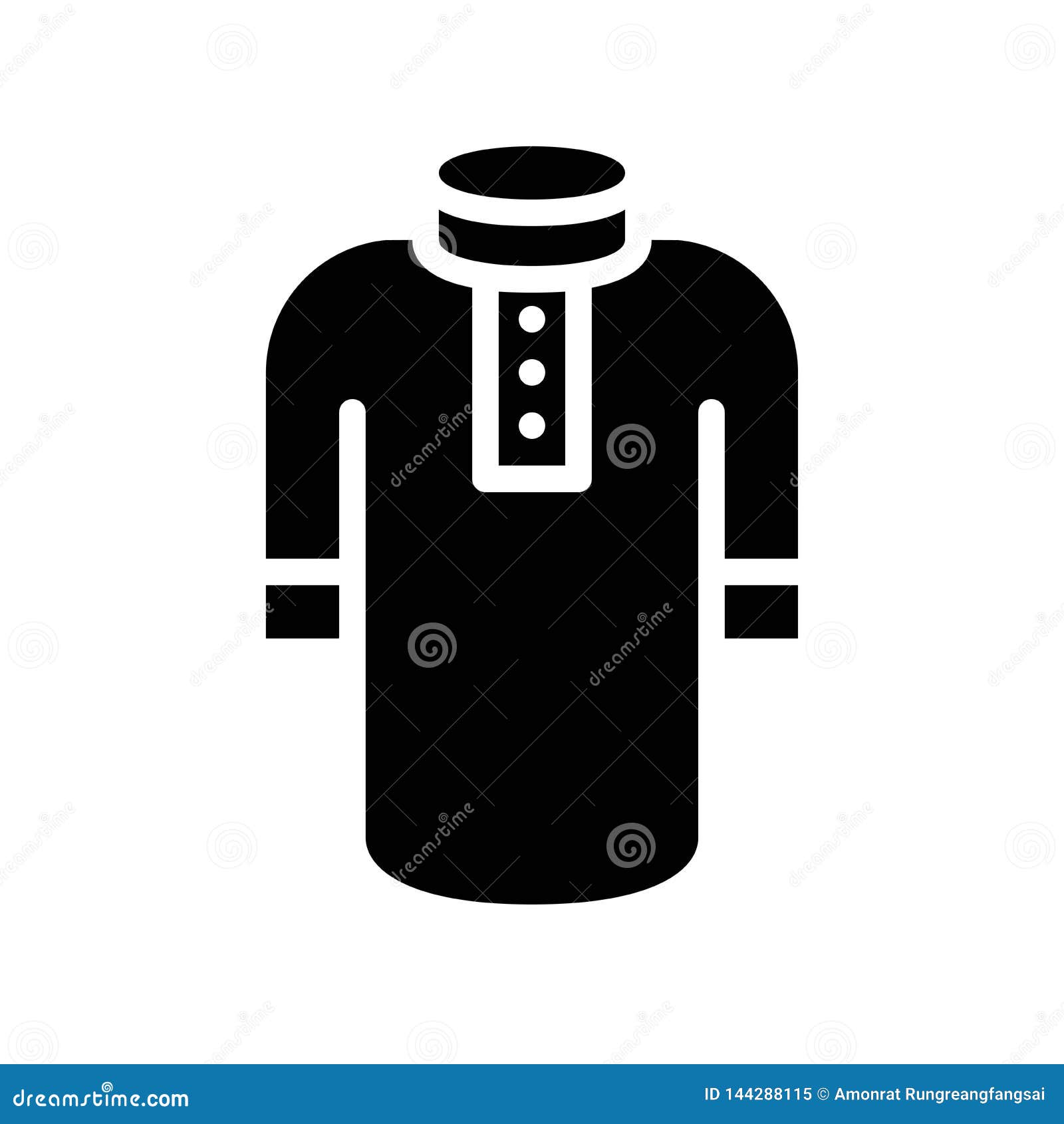 Thobe Vector Illustration, Ramadan Related Solid Icon Stock Vector ...