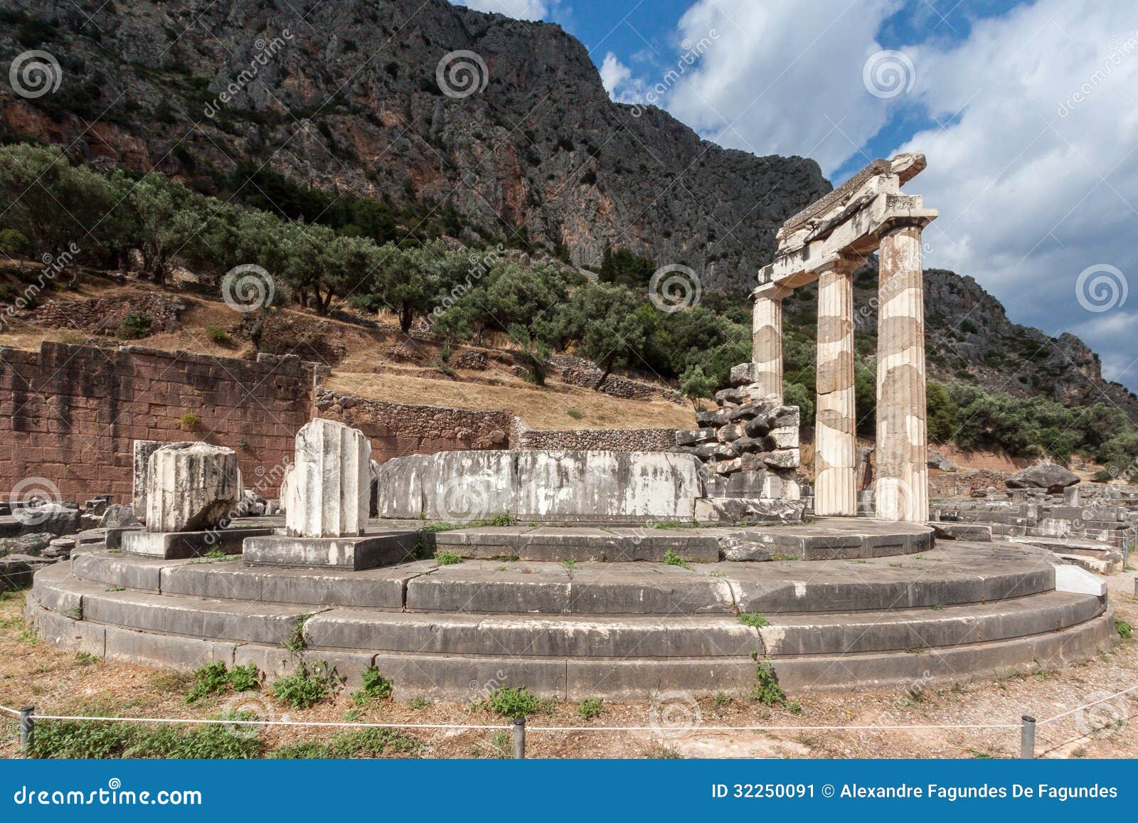 Tholos at Delphi Greece stock image. Image of columns - 32250091