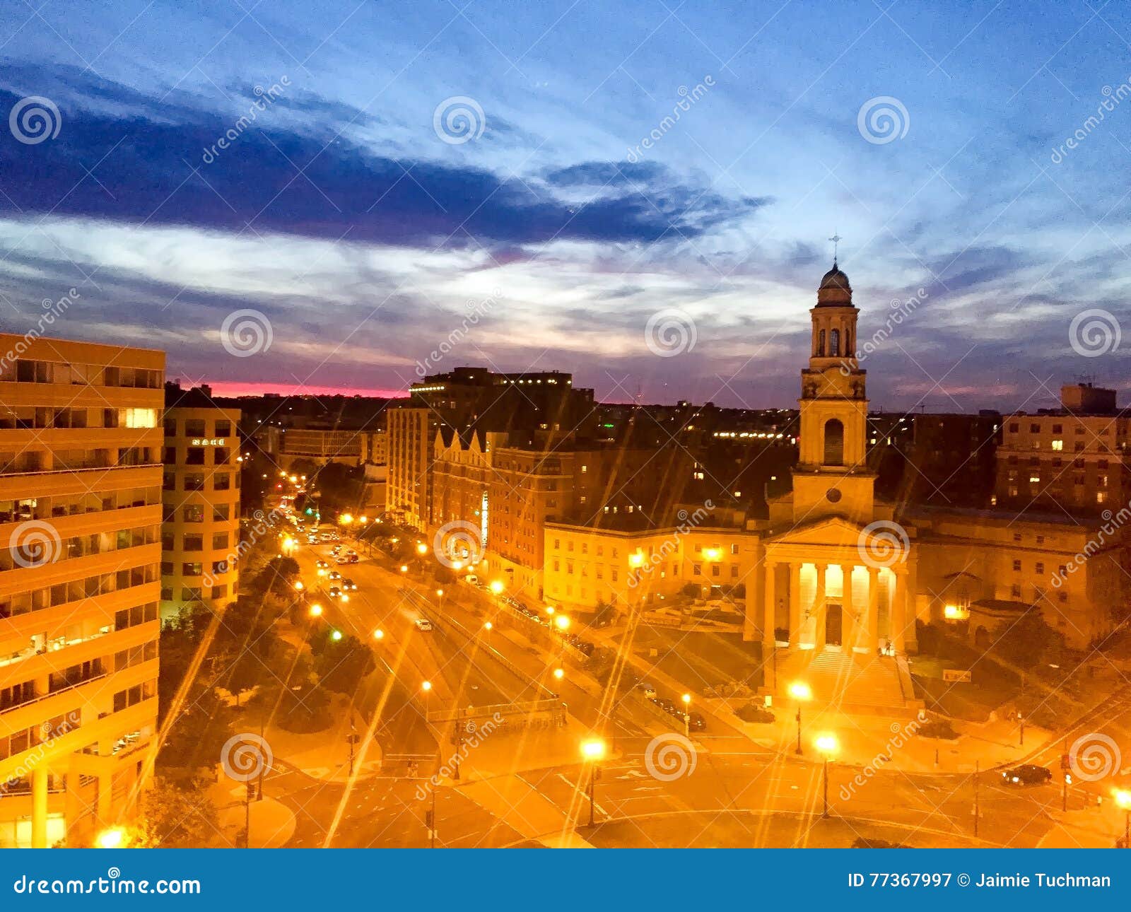 Church at Thomas Circle Washington DC Editorial Photography - Image of ...