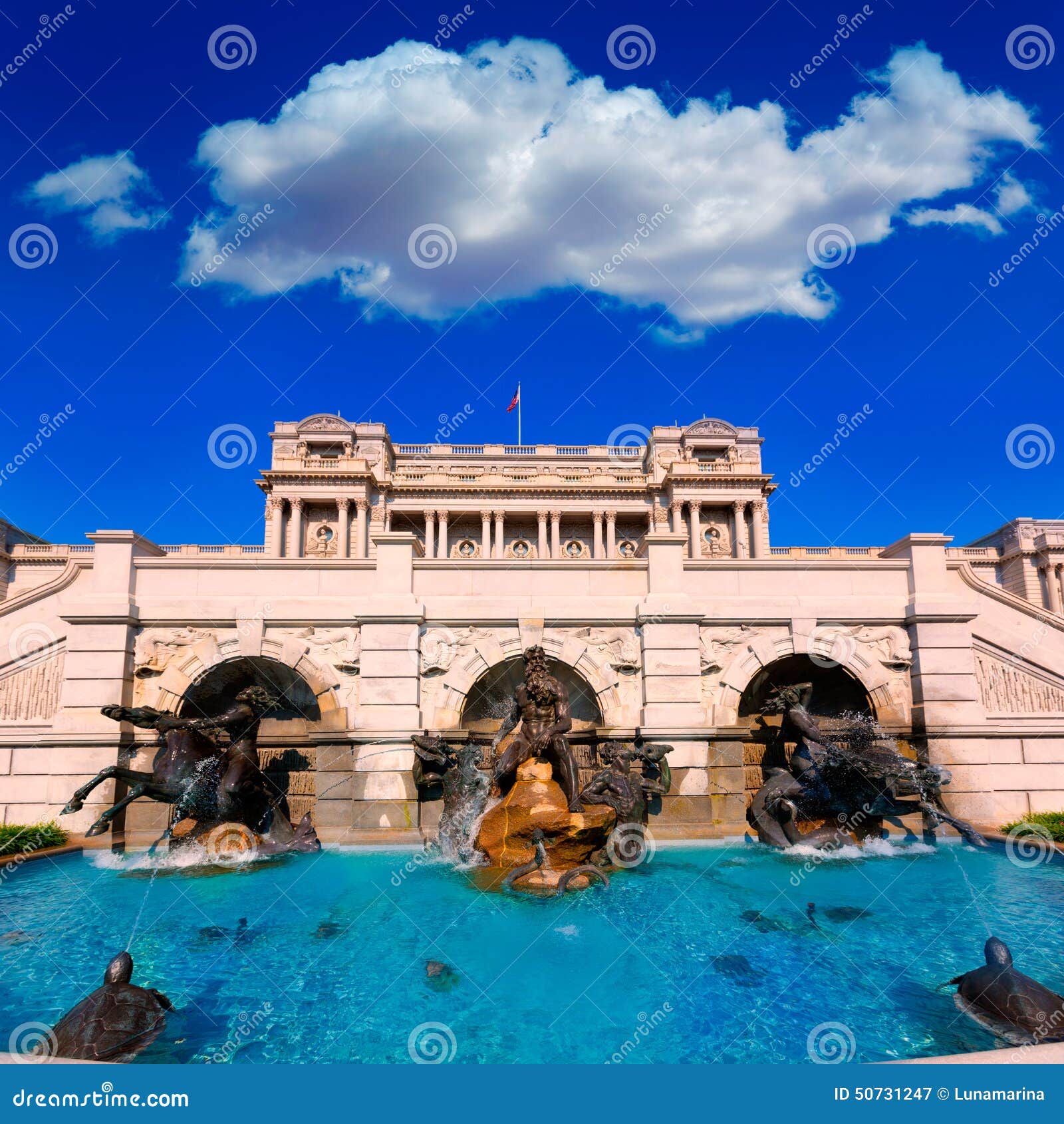 Thomas Jefferson Library of Congress Washington Stock Image - Image of ...