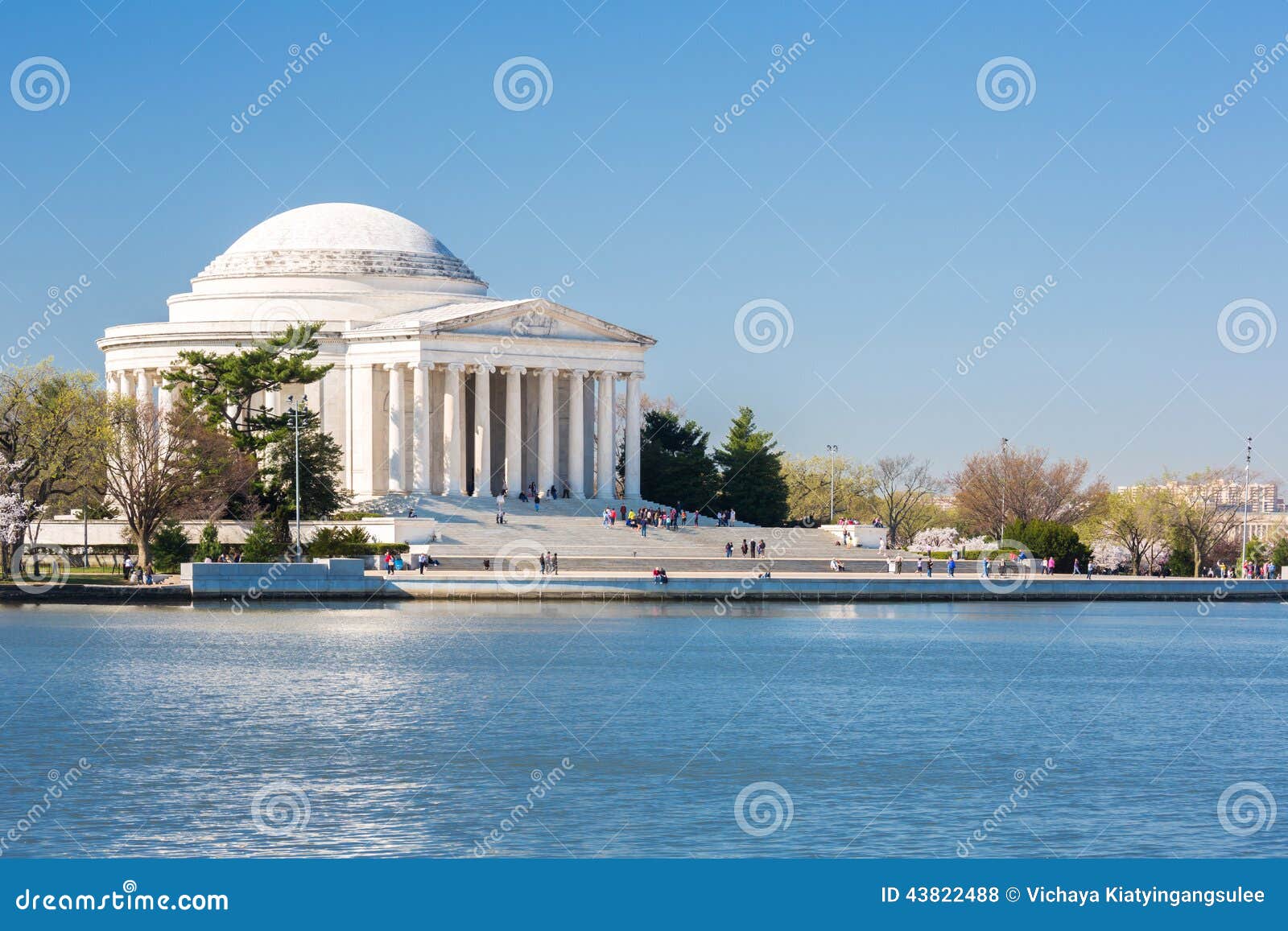 Thomas Jefferson Memorial Building Washington Stock Photo - Image of ...