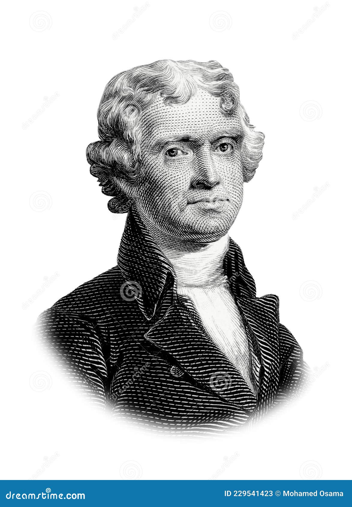 Thomas Jefferson stock illustration. Illustration of american - 229541423