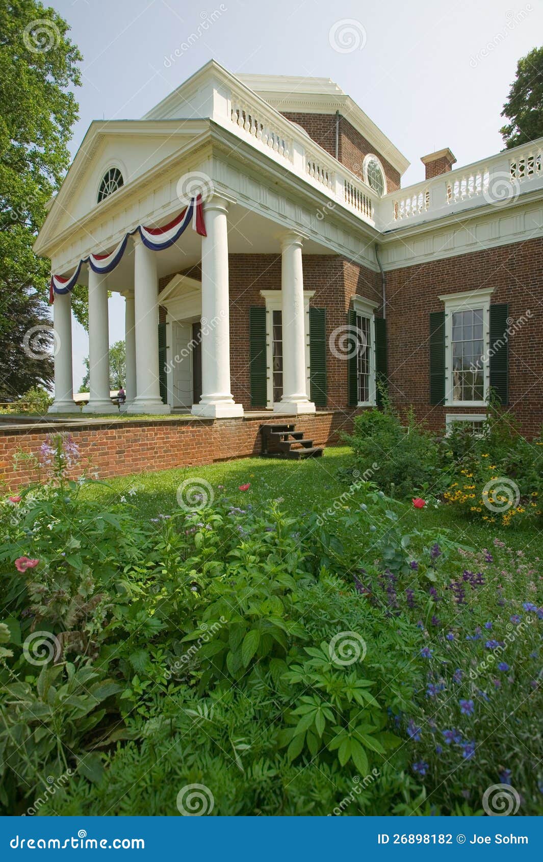 Thomas Jefferson S Monticello Stock Photo - Image of site, monticello ...
