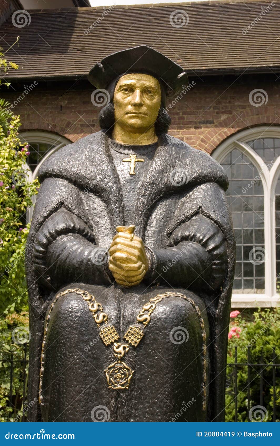 Thomas Más Estatua, Chelsea Imagen de archivo - Imagen de trajes, santo ...