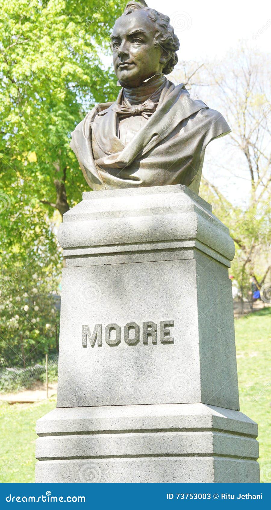 Thomas Moore Statue in New York Stockbild - Bild von pfosten ...