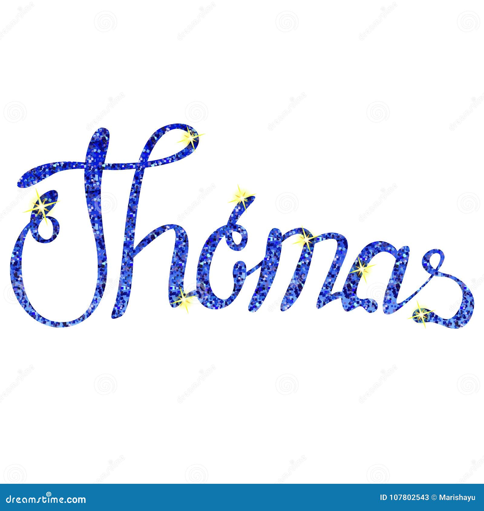 Thomas Name Text Graffiti Stock Illustration | CartoonDealer.com #188268313