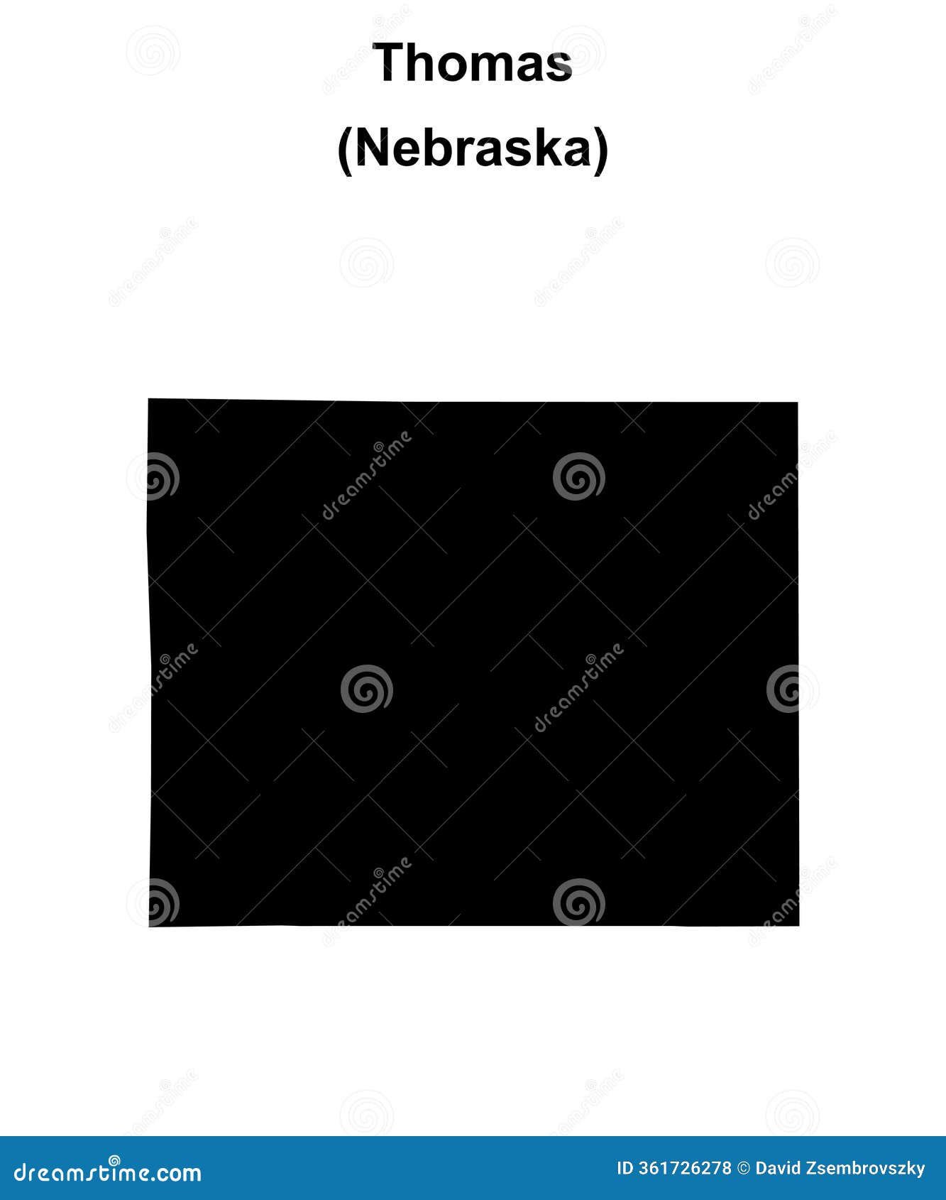 Thomas Outline Map Vector Illustration | CartoonDealer.com #361549638