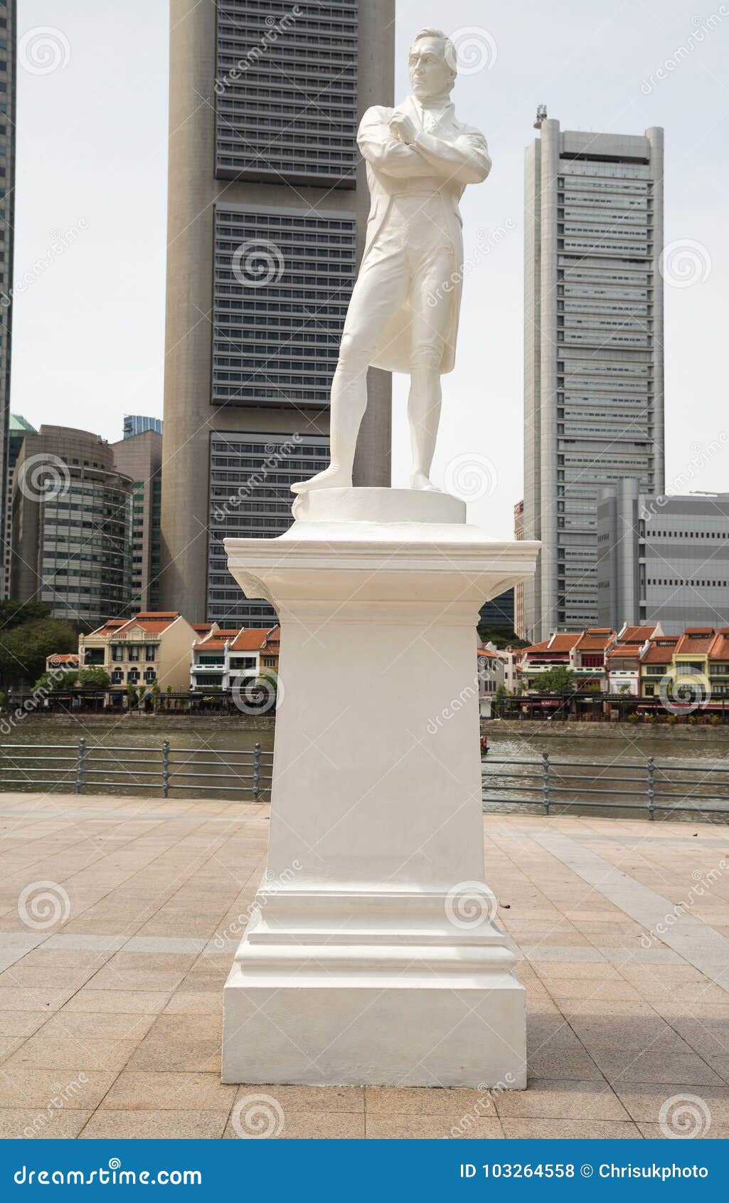 Thomas Raffles El Fundador De Singapur Foto de archivo editorial ...