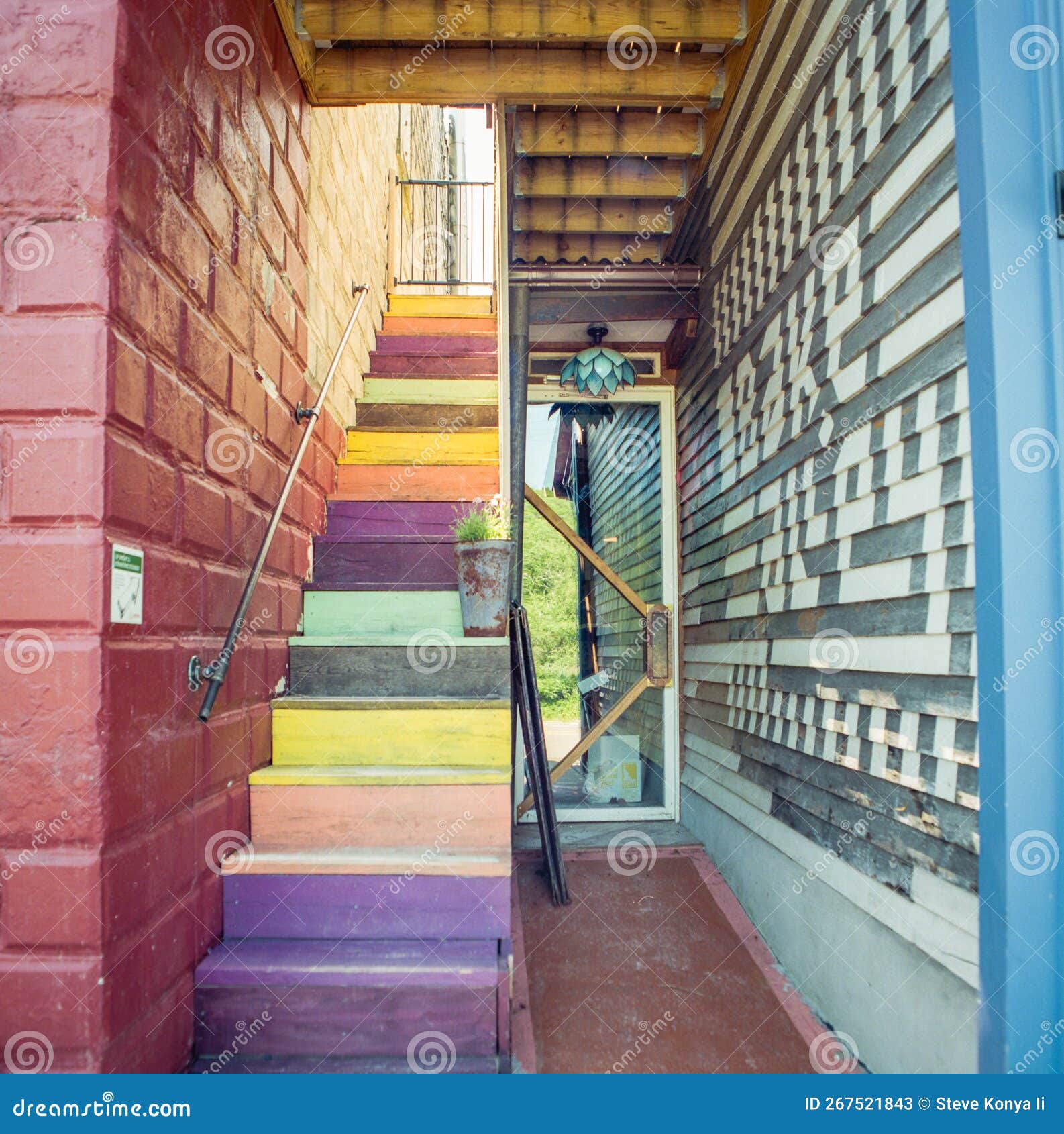 Thomas Rainbow Stairs stock image. Image of thomas, town - 267521843