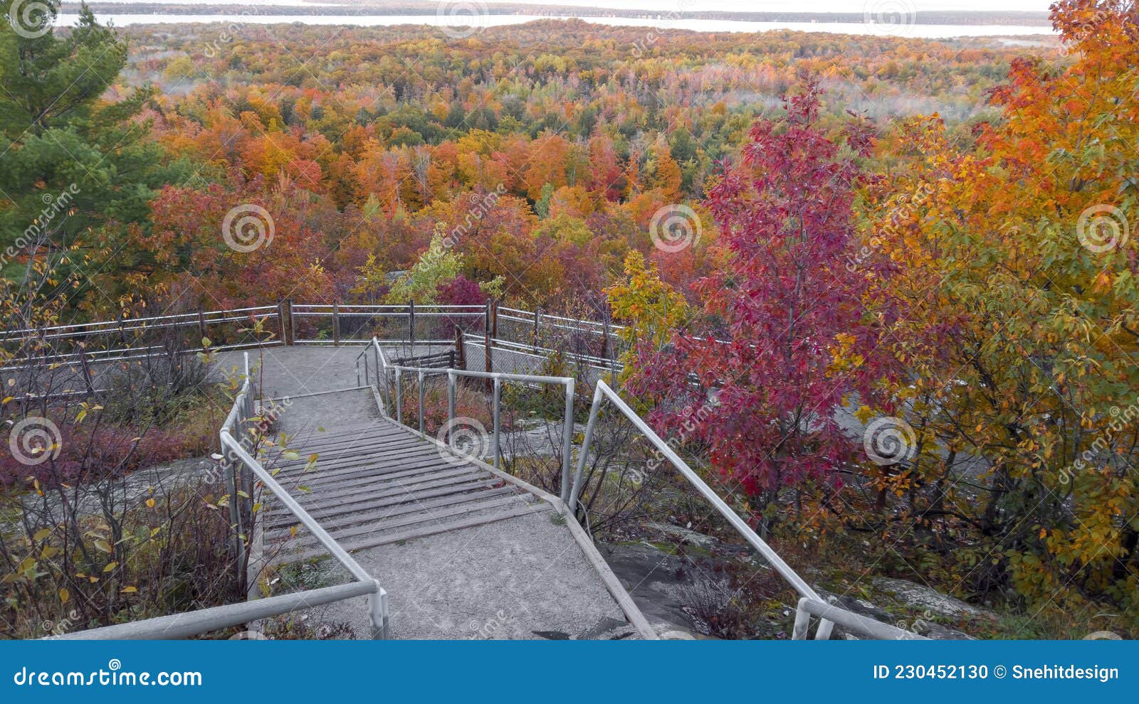 Thomas Rock Overlook in Michigan Upper Peninsula Stock Photo - Image of ...