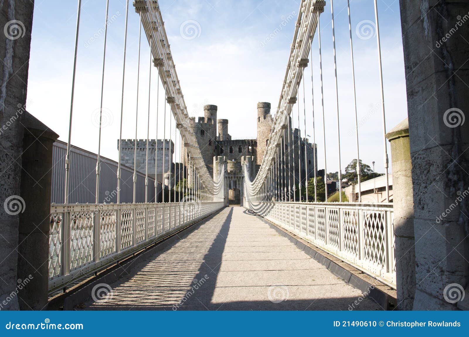 Thomas Telford Suspension Bridge Stock Photo - Image of engineering ...