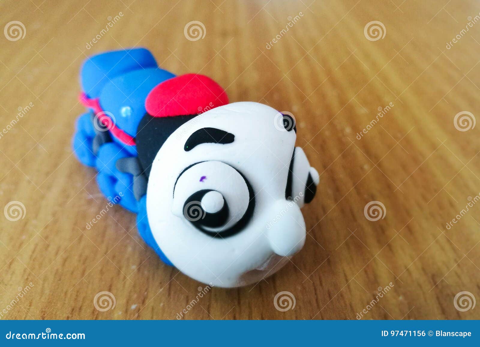 Thomas train made by clay editorial photo. Image of little - 97471156