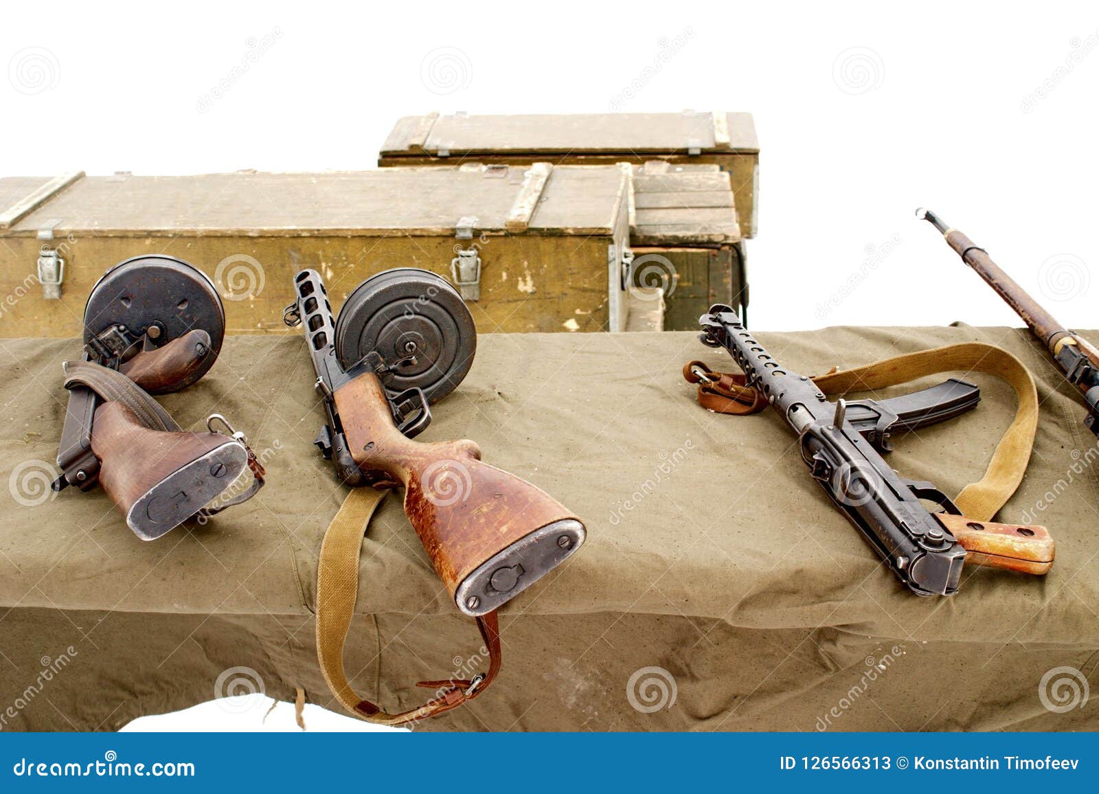 Thompson Submachine Gun, Submachine Gun Shpagin, Submachine Gun Sudaev ...