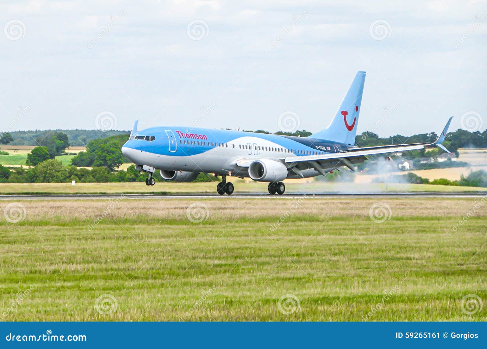 Thomson Airlines Plane Landing Photo éditorial - Image du avion ...
