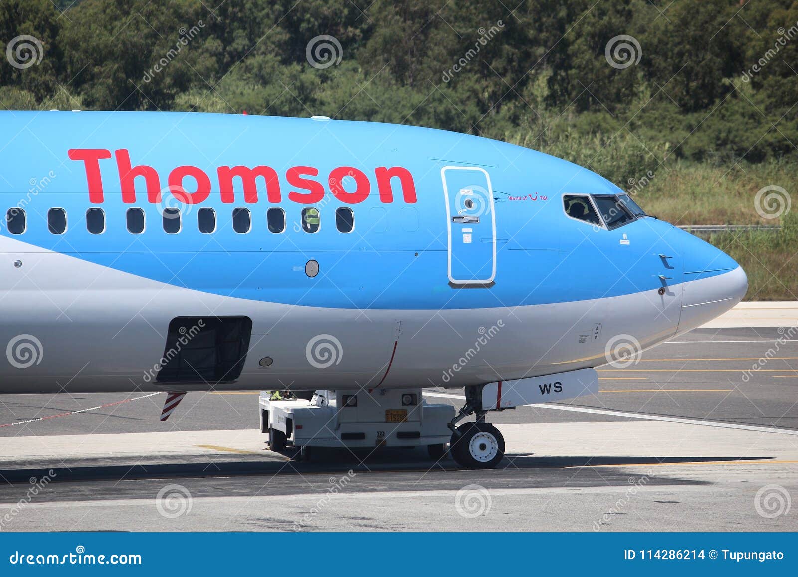 Thomson Airways Greece redaktionelles stockbild. Bild von griechenland ...