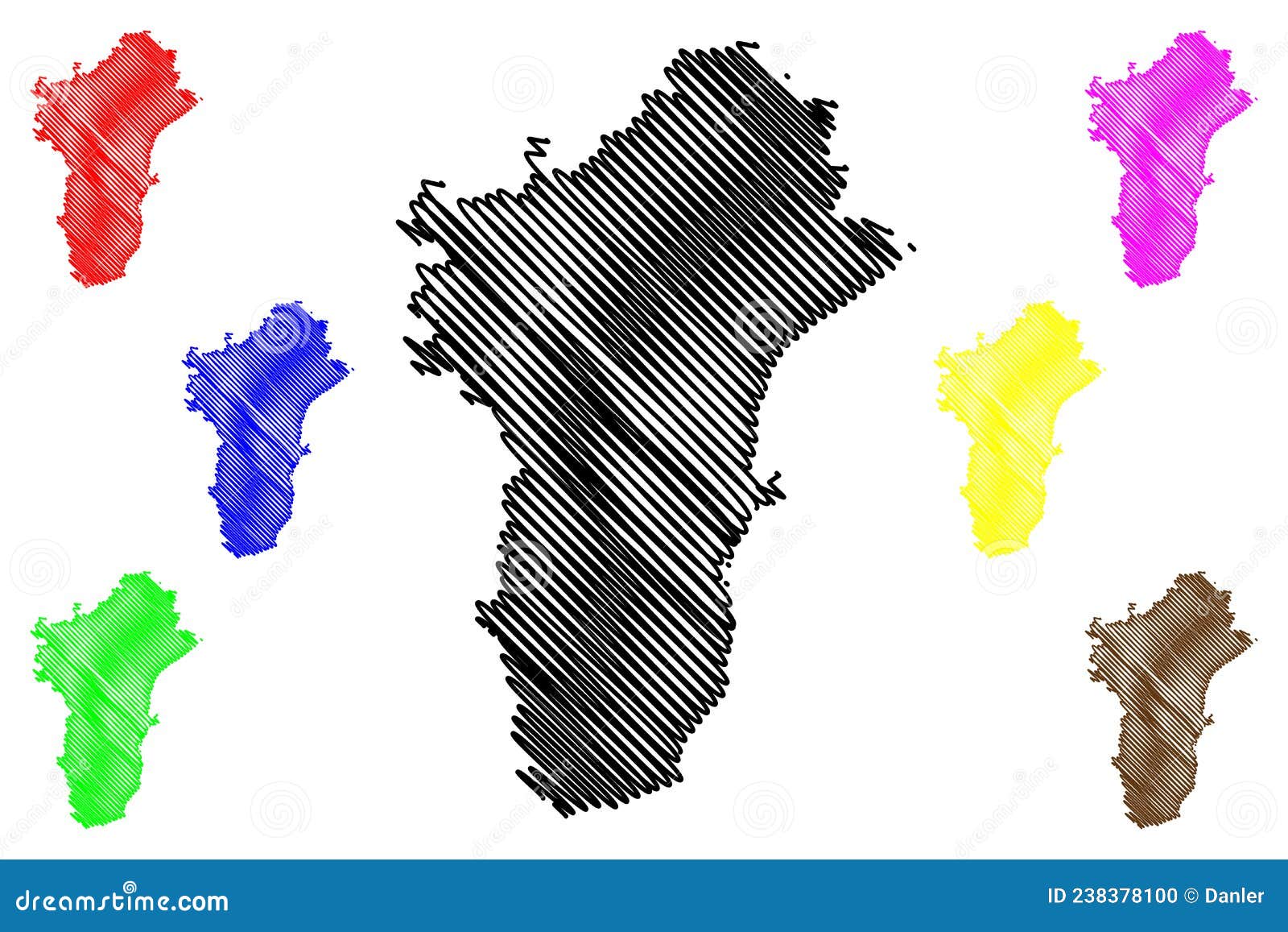 Thoothukudi District Tamil Nadu State, Republic of India Map Vector ...