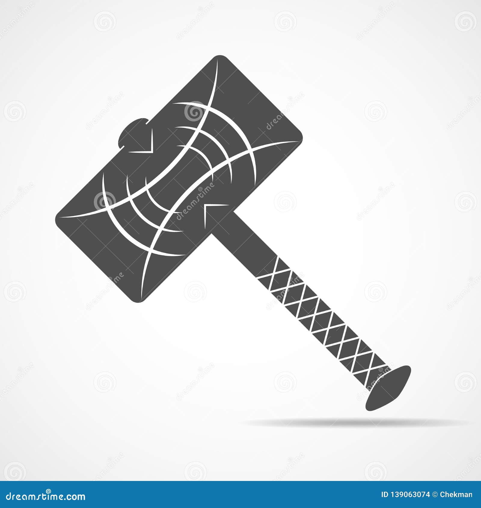 Thor Hammer Logo Comic