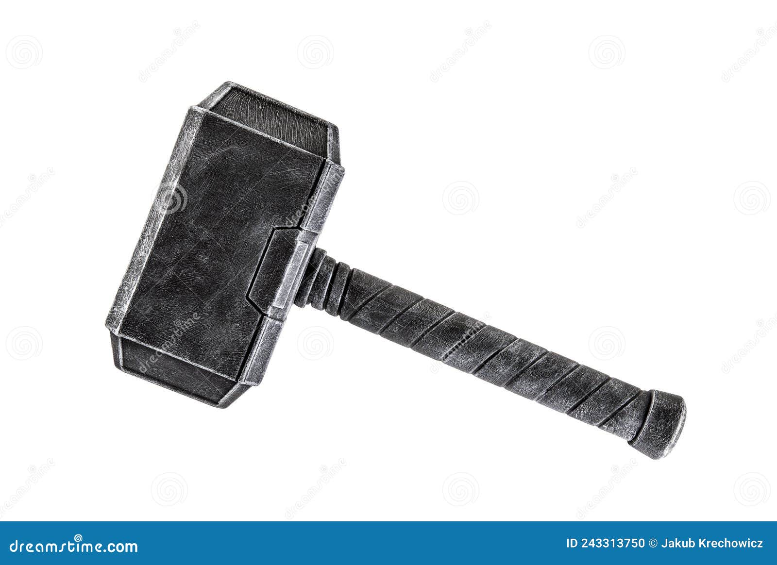 Hammer Of Thor, Mjolnir, Isolated On White Background. The Mythical ...