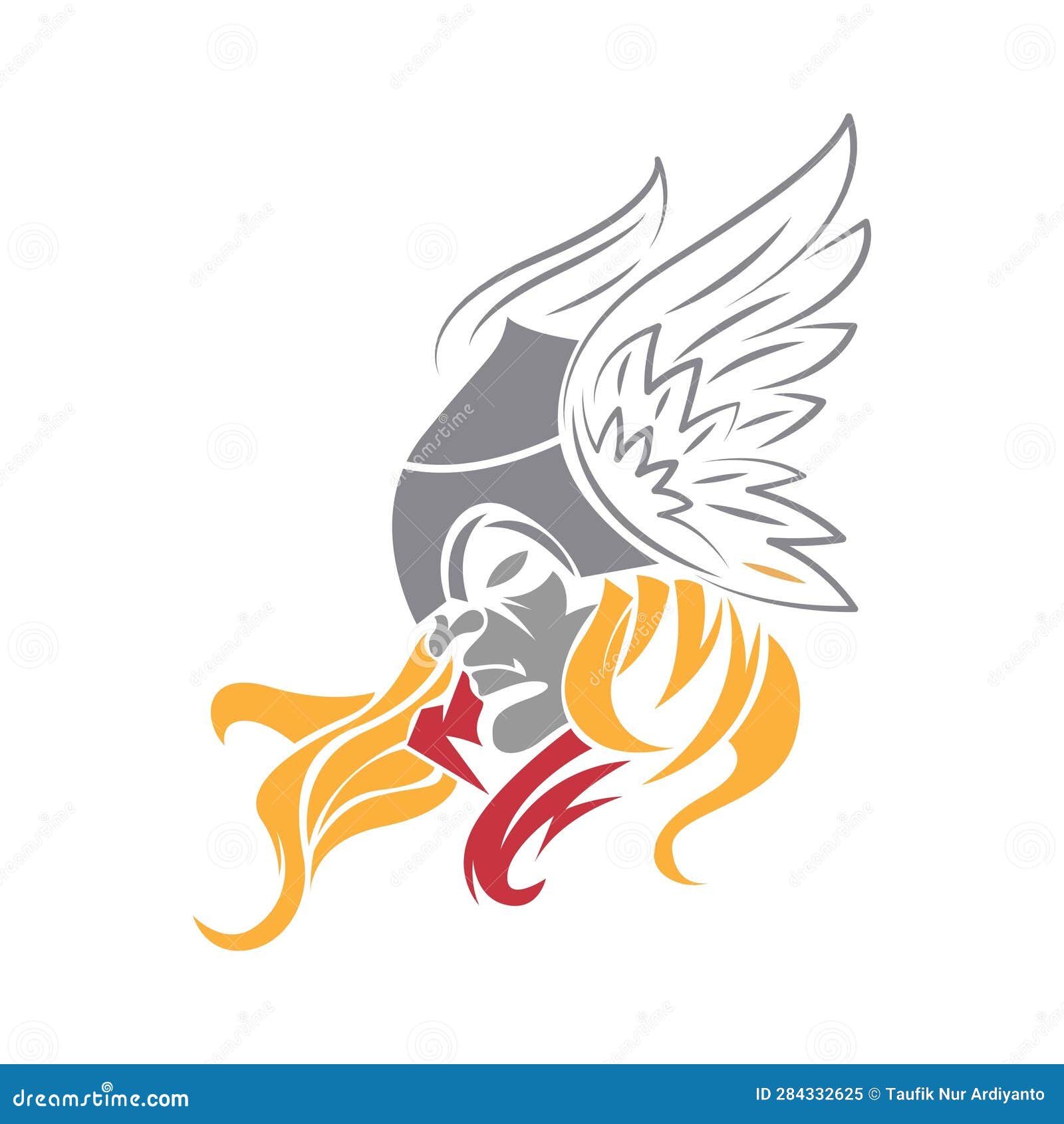 Thor icon logo design stock vector. Illustration of norse - 284332625