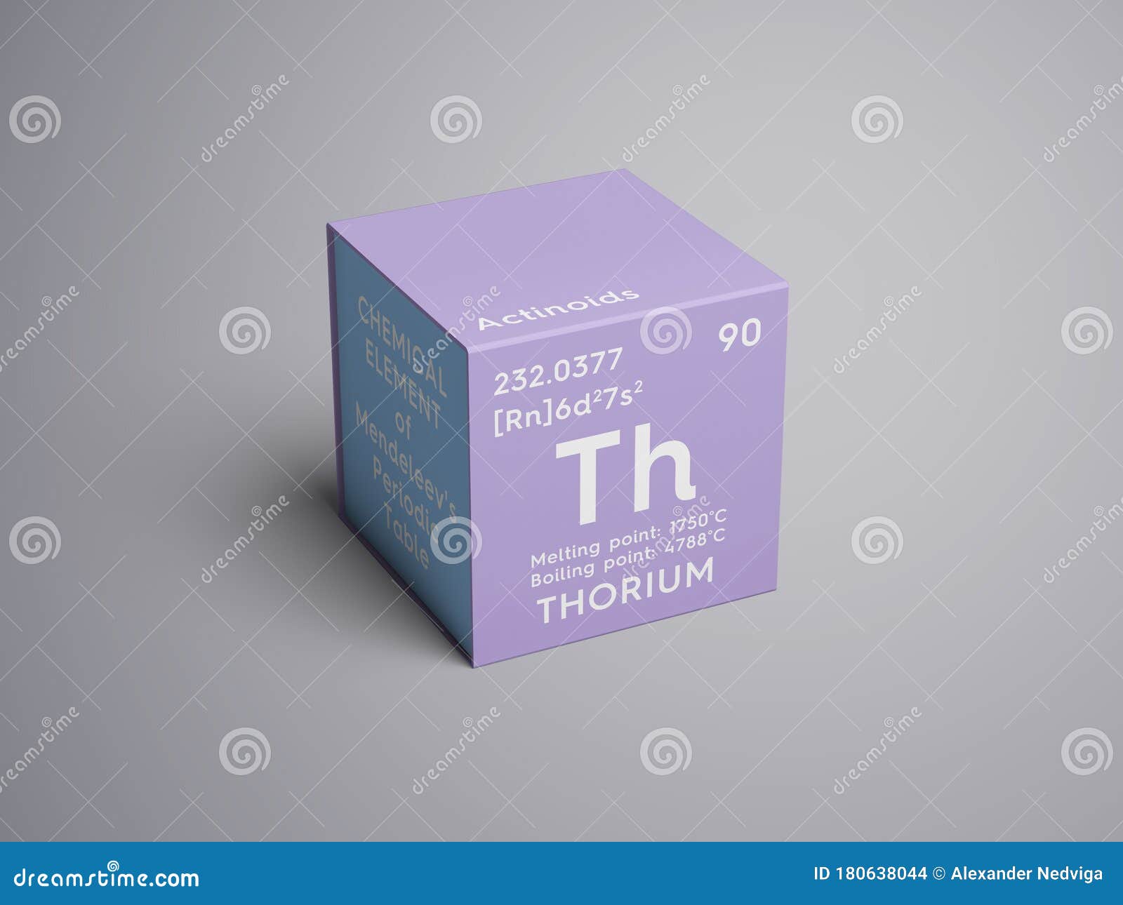 Thorium. Actinoids. Chemical Element of Mendeleev S Periodic Table. 3D ...
