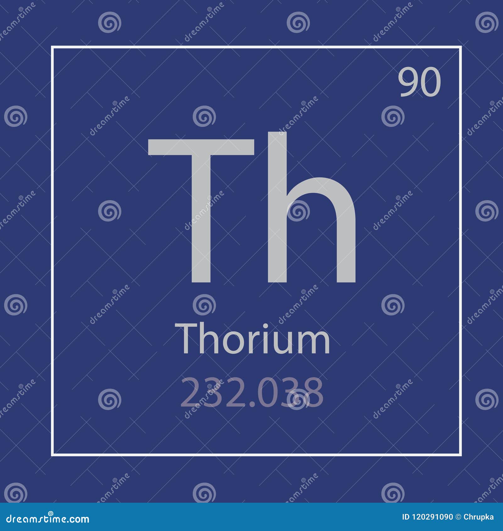 Thorium Th Chemical Element Icon Stock Vector - Illustration of ...