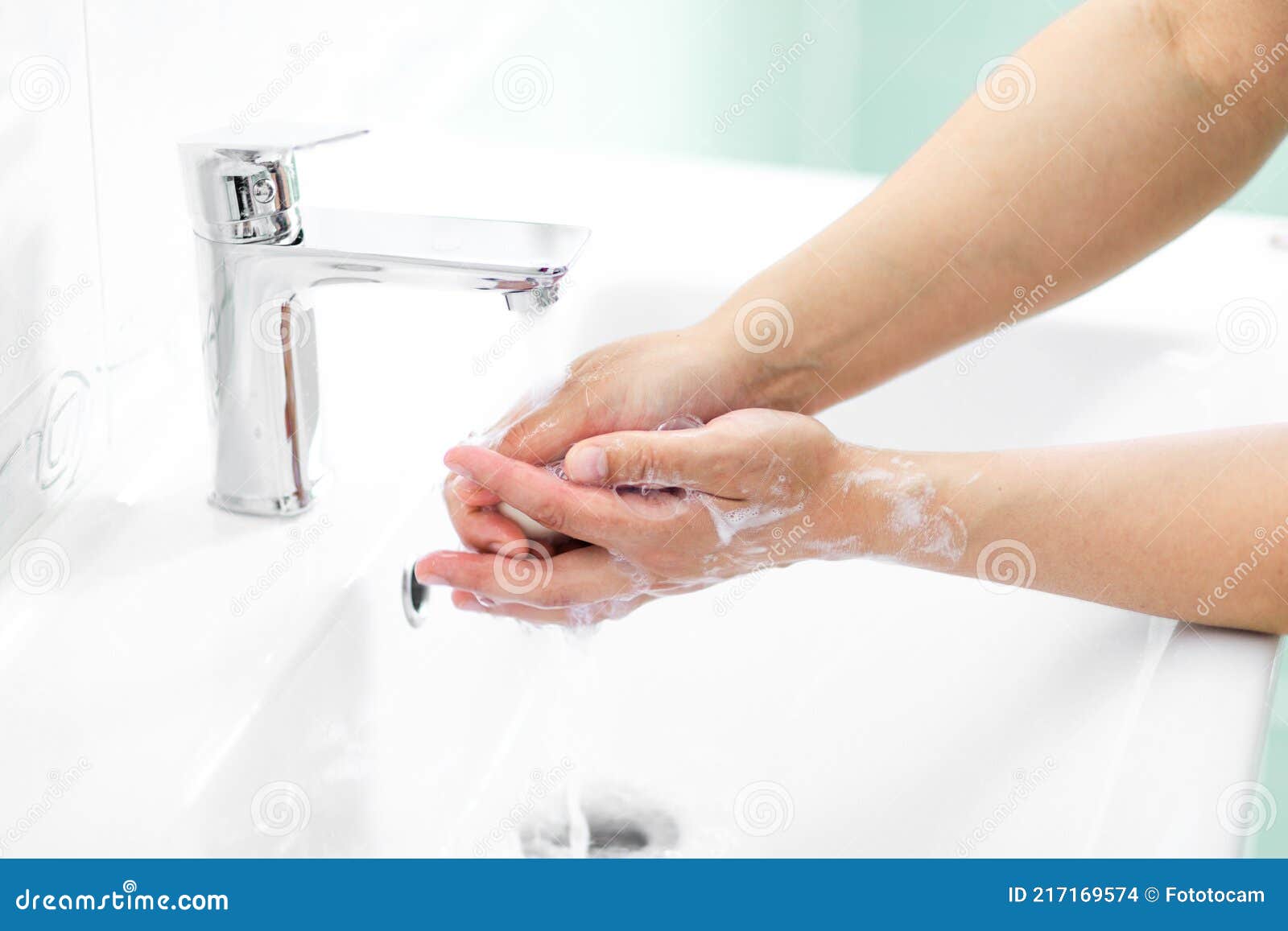 Thorough Hand Washing with Soap and Water To Prevent Coronavirus ...