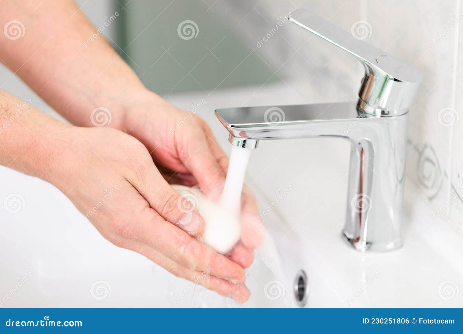 Thorough Hand Washing with Soap and Water To Prevent Coronavirus ...