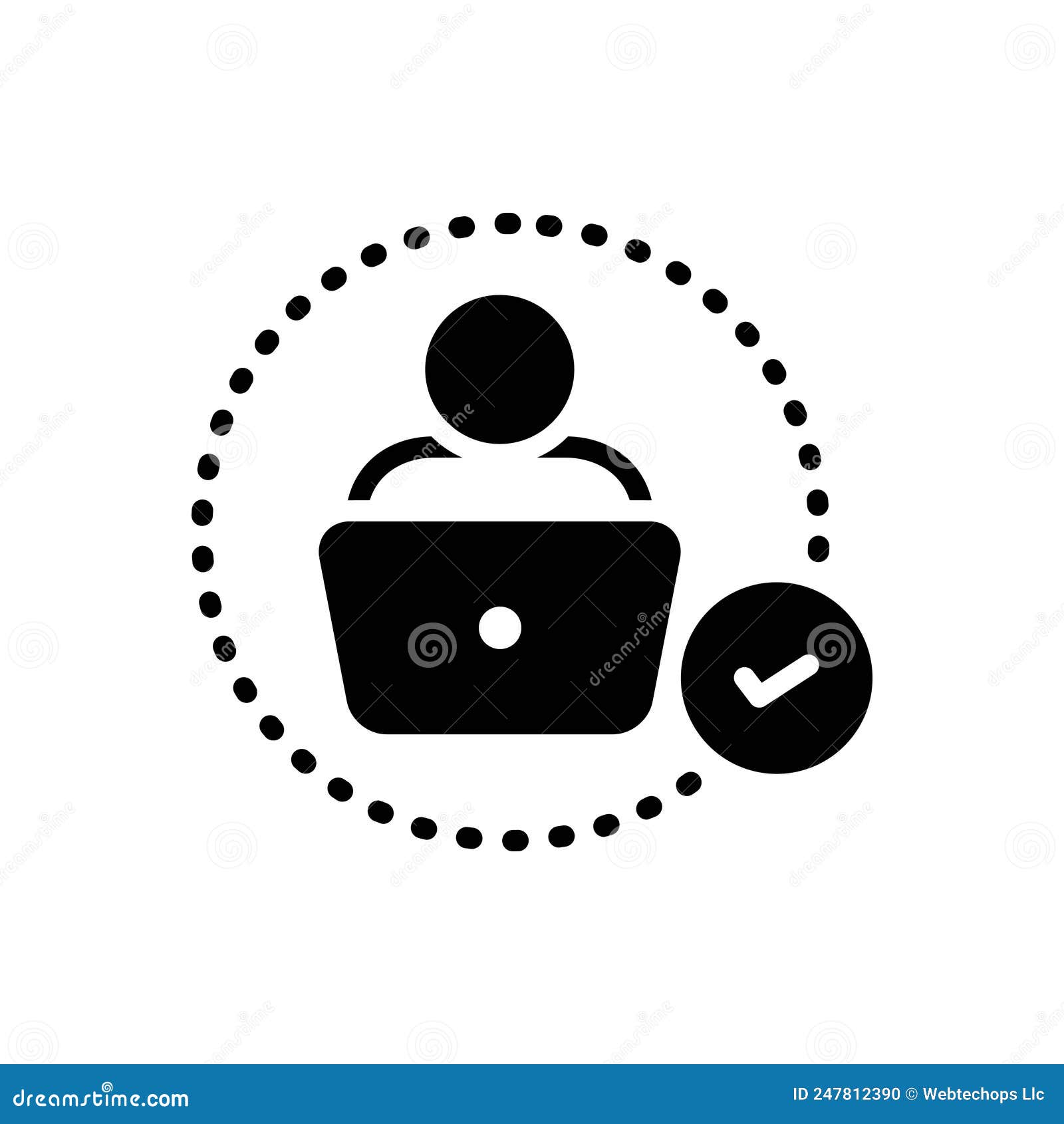 Black Solid Icon for Thorough, Exhaustive and Work Stock Vector ...