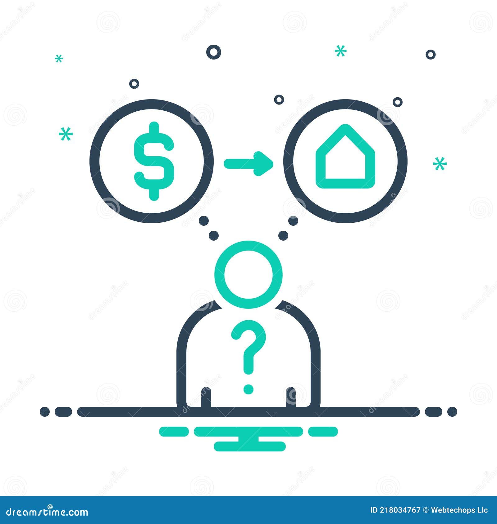 Mix Icon for Though, although and Even Stock Vector - Illustration of ...