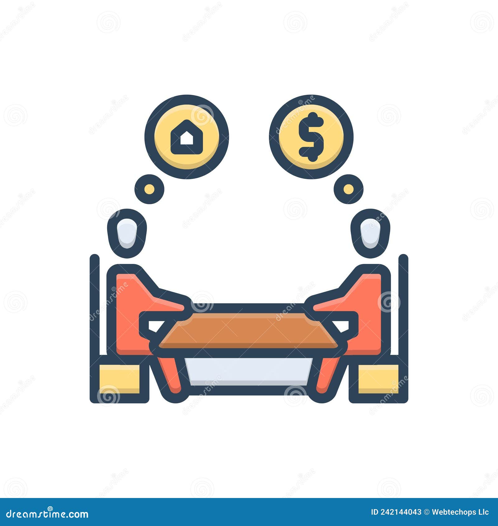 Color Illustration Icon for Though, Nevertheless and Still Stock Vector ...