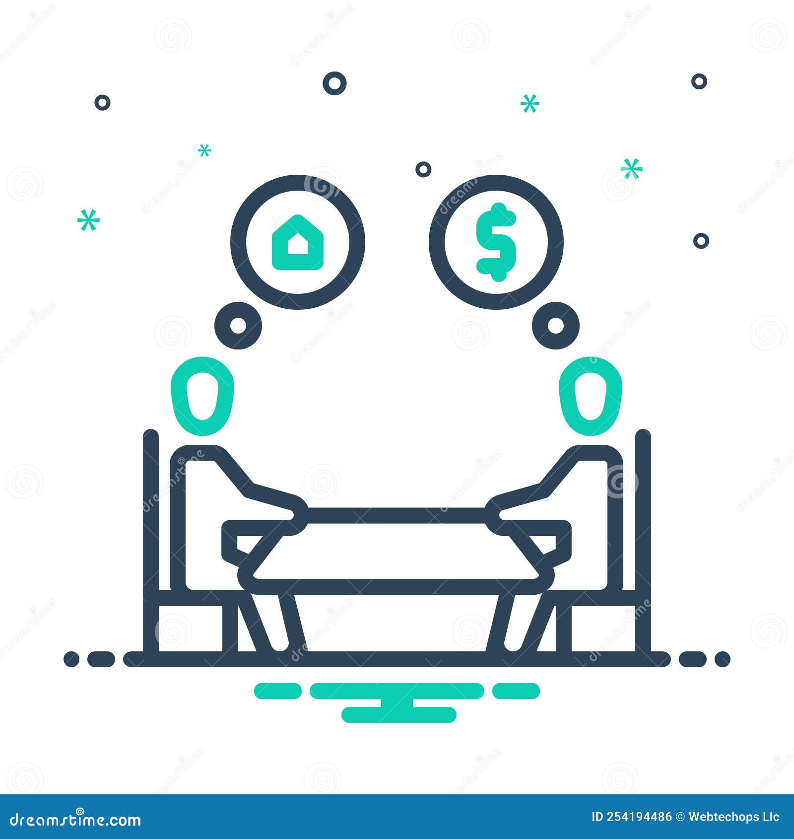 Mix Icon for Though, Nevertheless and Still Stock Illustration ...