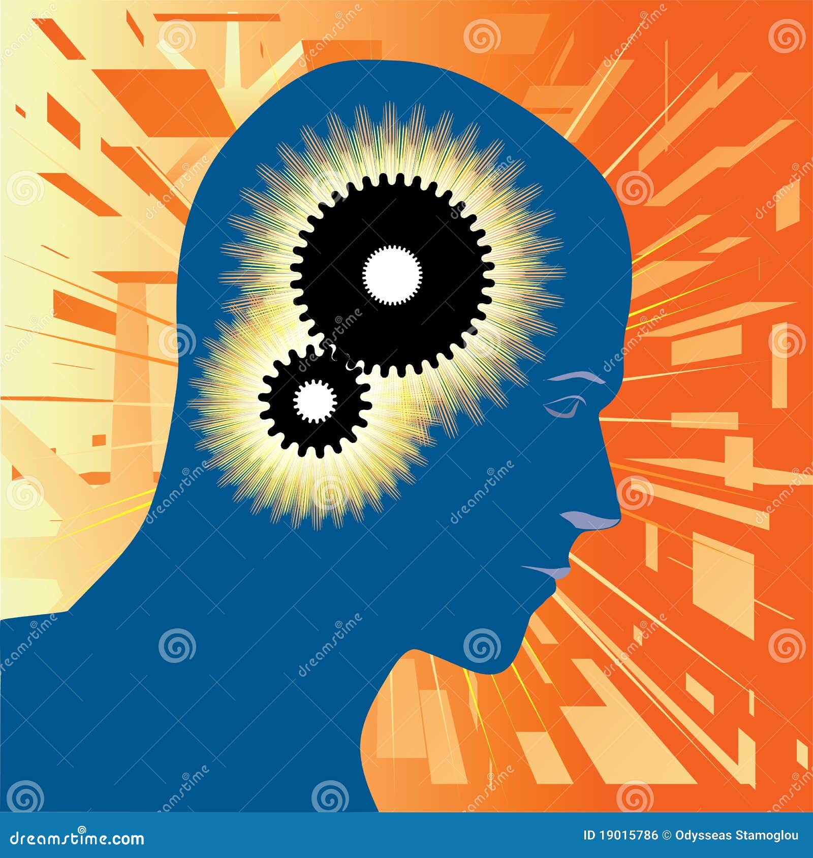 Thought stock vector. Illustration of solution, concept - 19015786