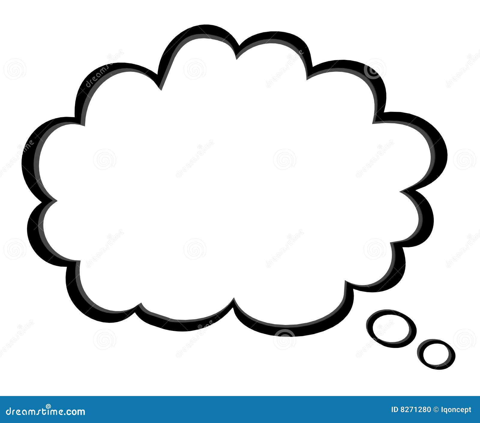 Thought Bubble stock illustration. Illustration of chat - 8271280