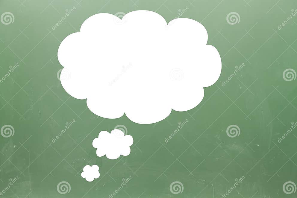 Thought Bubble on Blackboard Stock Photo - Image of school, germany ... Thought Bubble on Blackboard Stock Photo - Image of school, germany ...