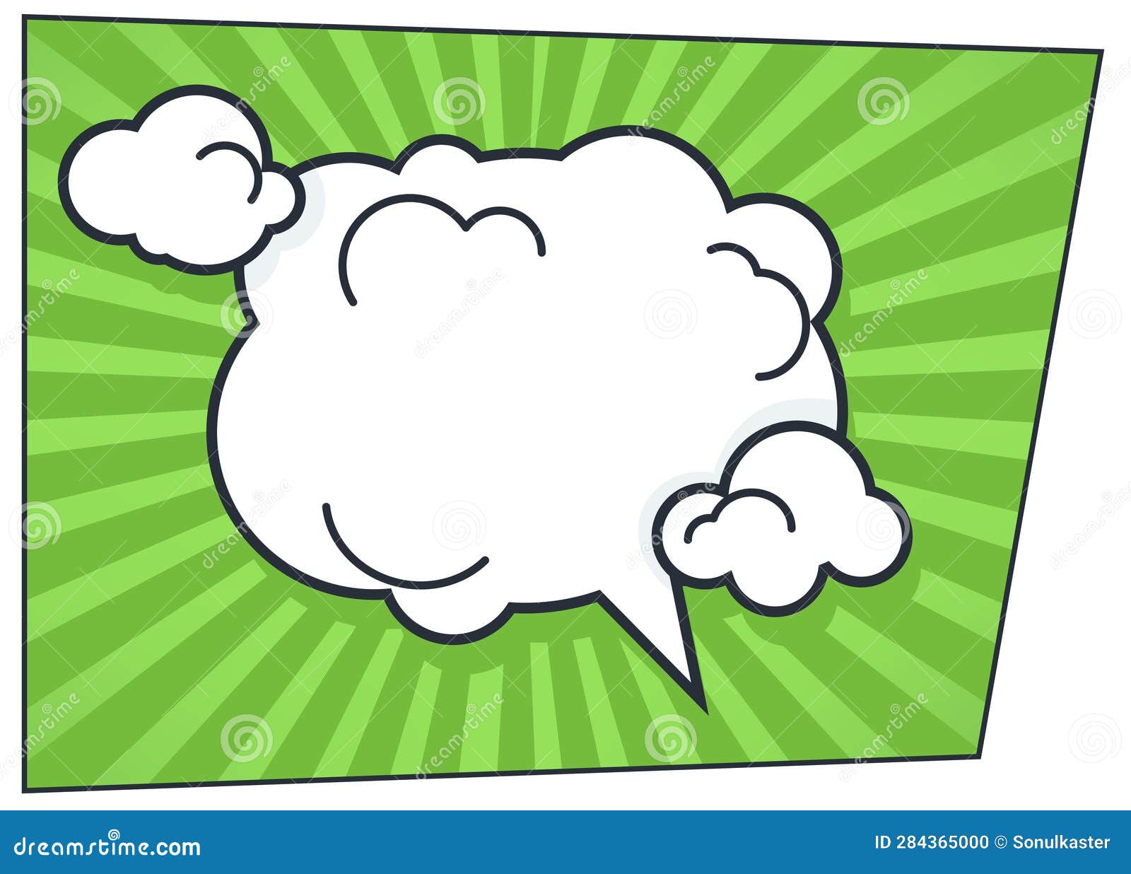 Thought Bubble in Comic Book Style, Dialog Box Stock Vector ...
