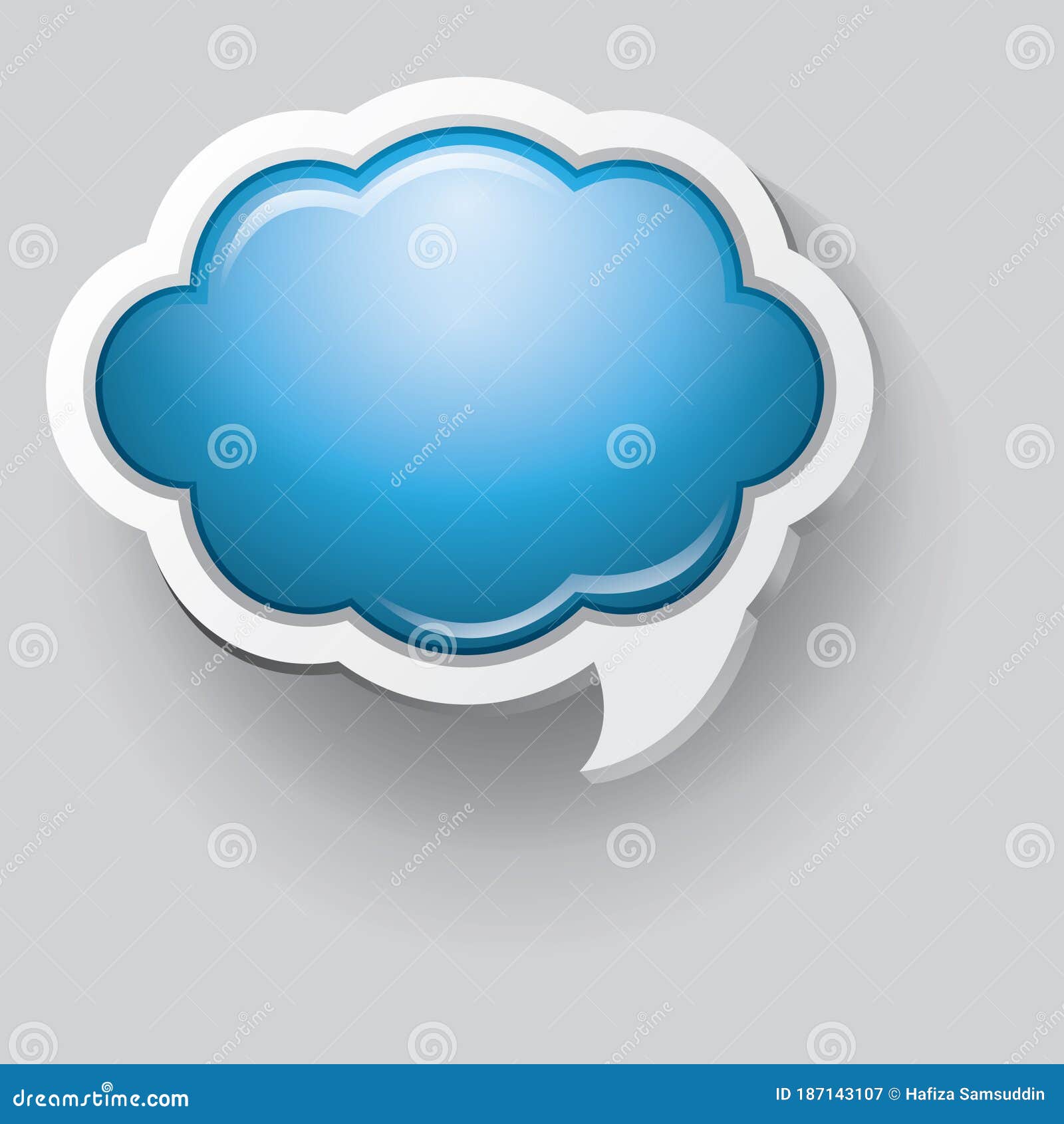 Thought Bubble. Vector Illustration Decorative Design Stock Vector ...