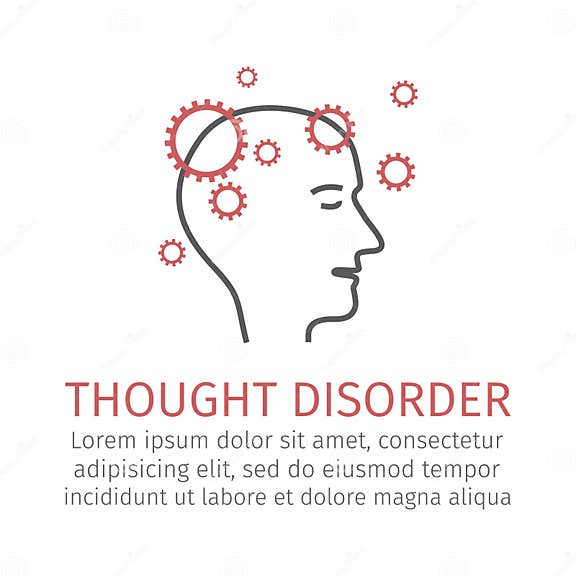 Thought Disorder. Vector Icon Stock Vector - Illustration of brain ...