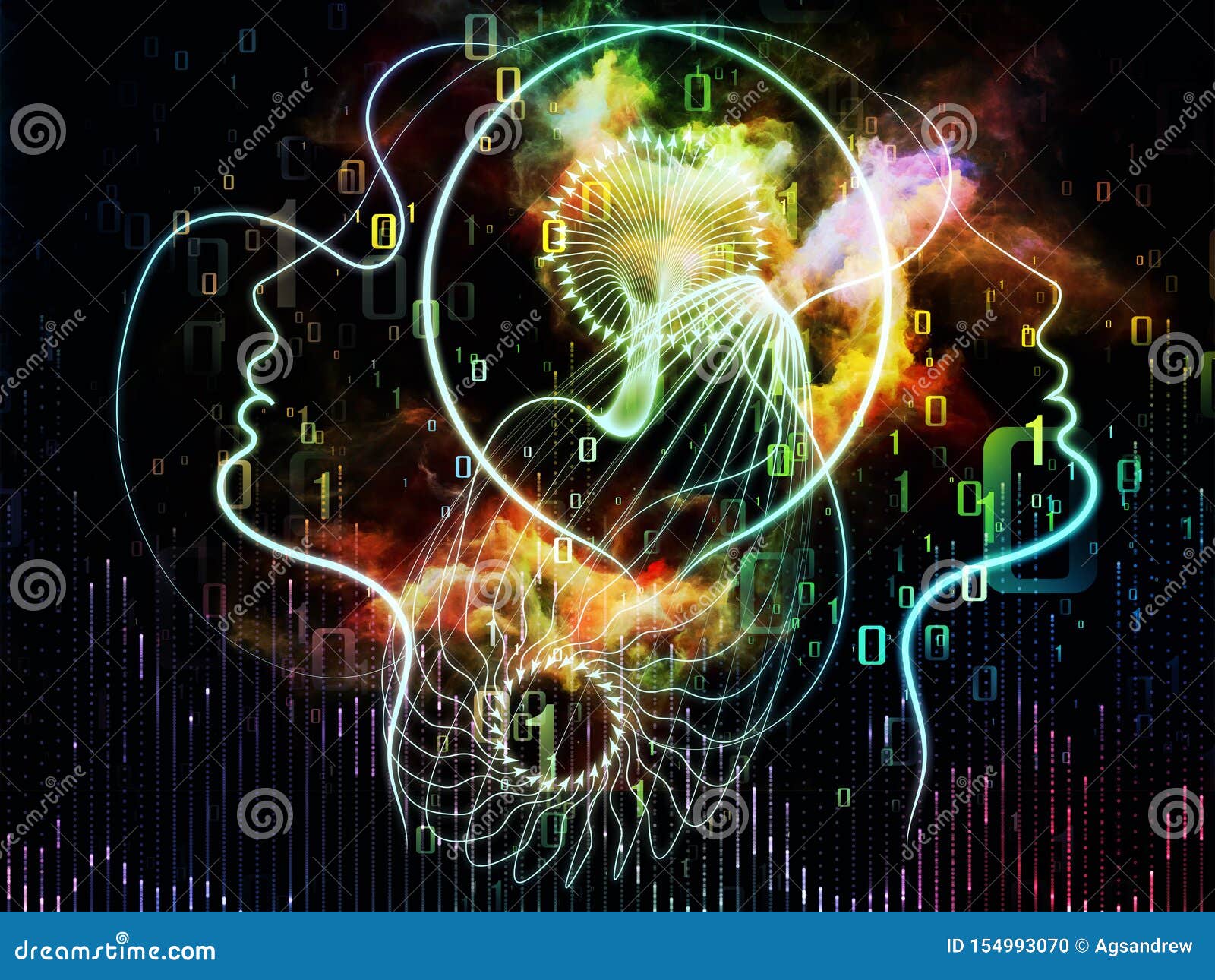 Thought Exchange stock illustration. Illustration of identity - 154993070