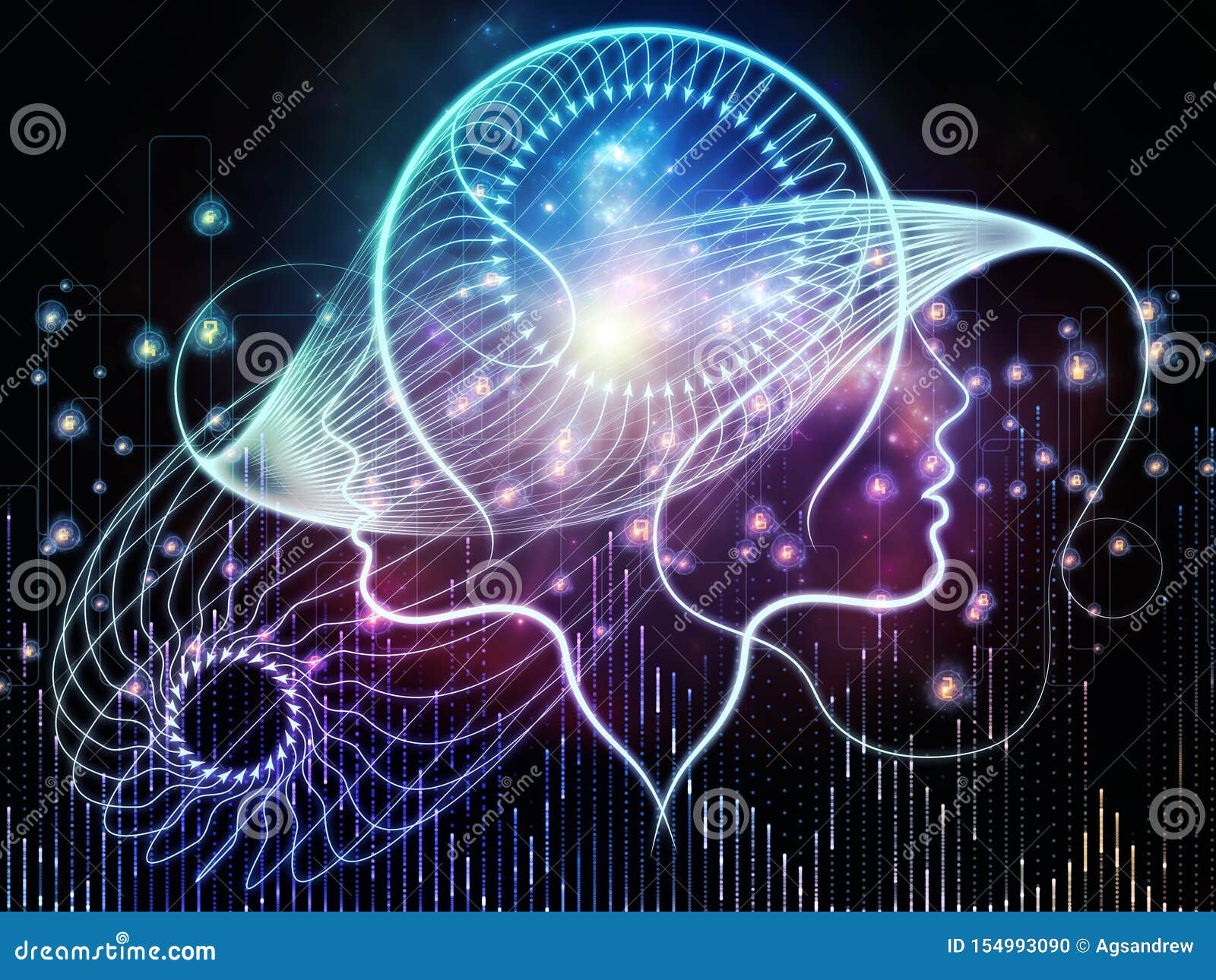 Thought Exchange stock illustration. Illustration of abstract - 154993090