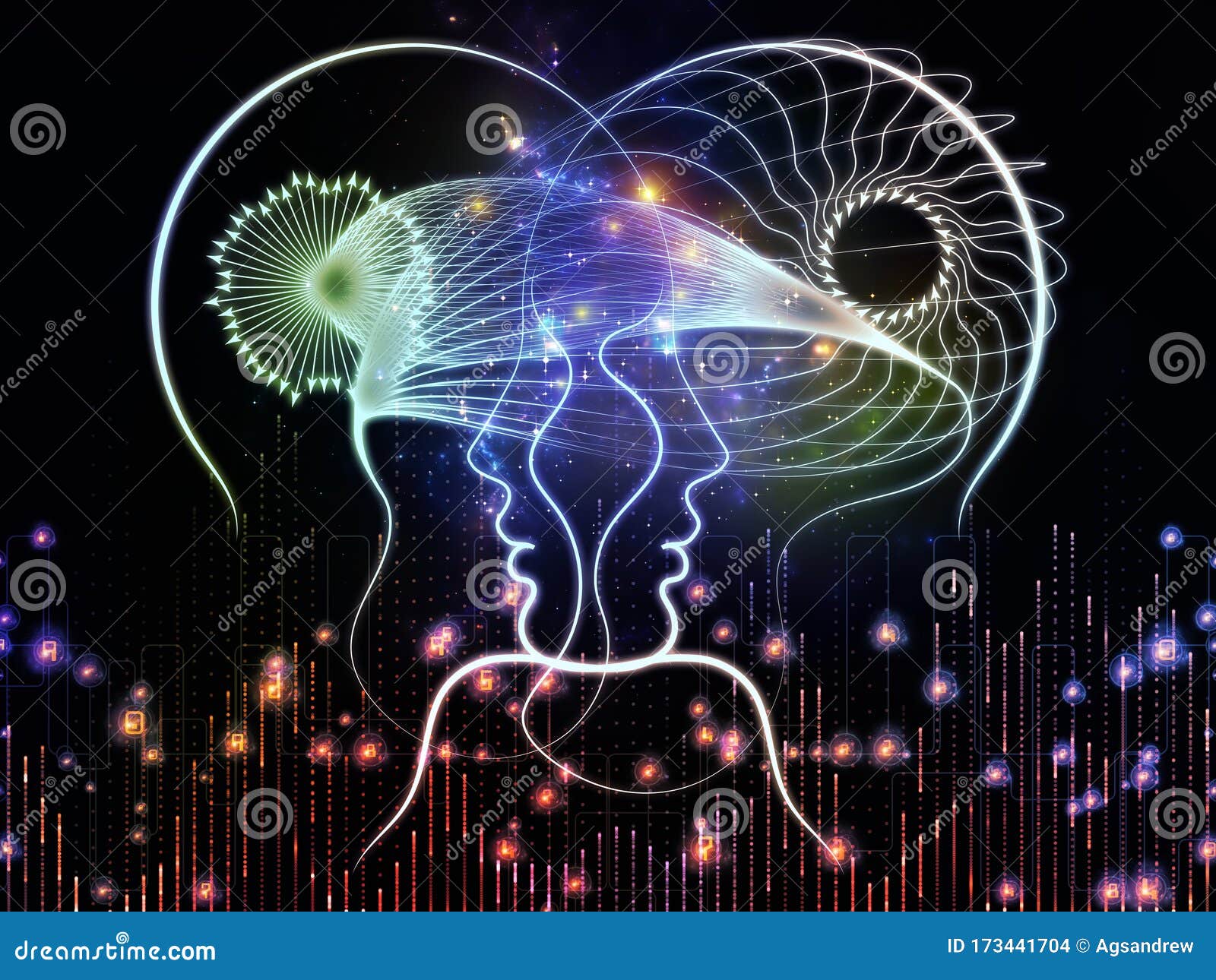 Thought Exchange stock illustration. Illustration of concept - 173441704