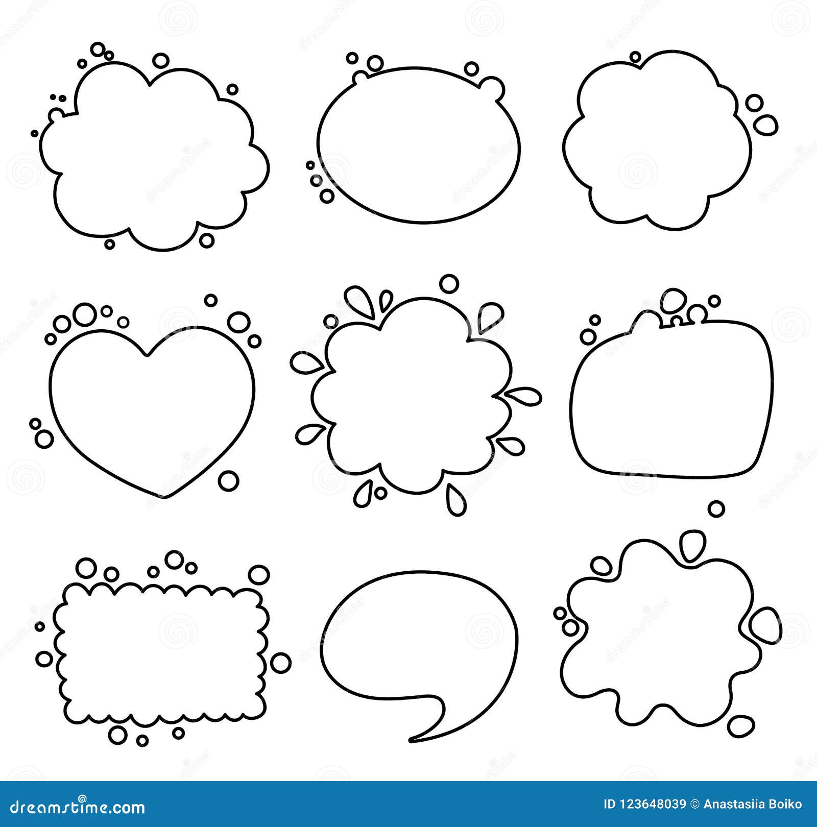 Thought Frame Dialog Comic. Stock Vector - Illustration of design ...