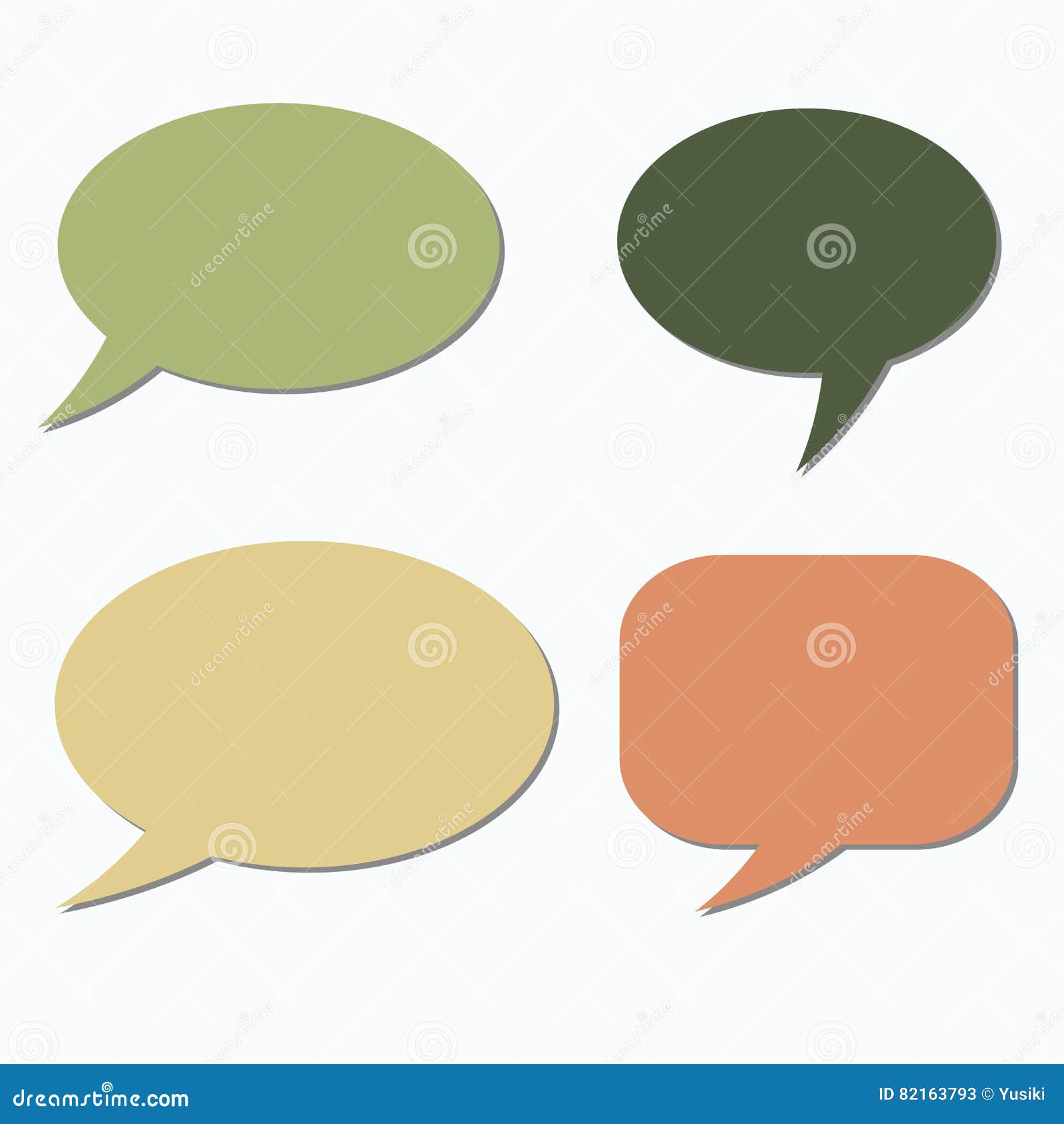 Thought Frame. Speech Bubble. Dream Cloud. Talk Balloon. Quote B Stock ...