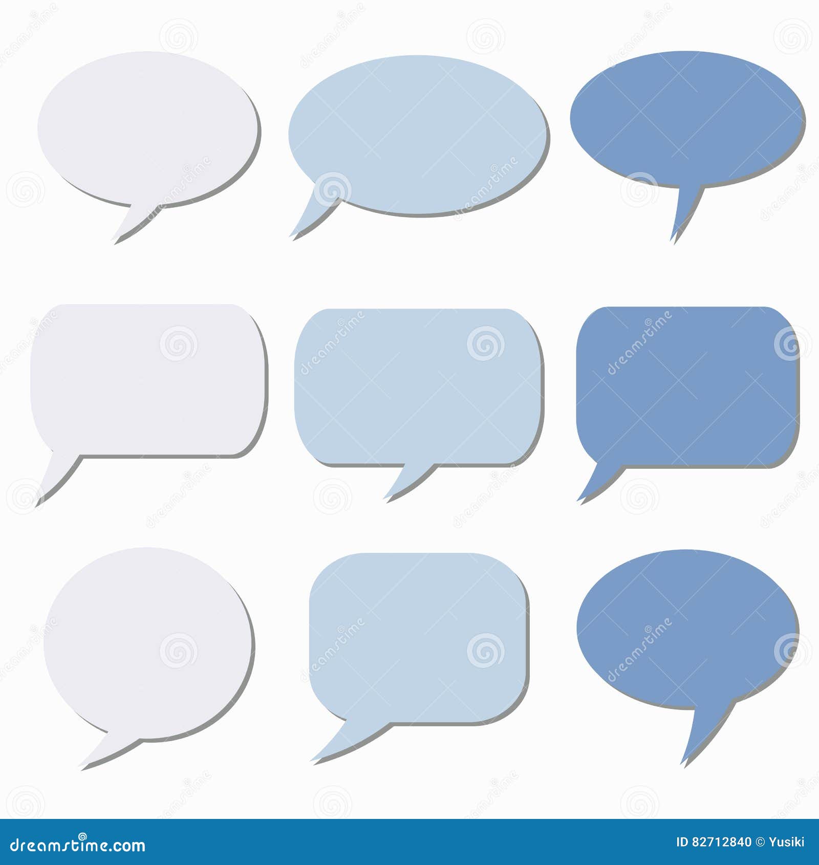 Thought Frame. Speech Bubble. Dream Cloud. Talk Balloon. Quote B Stock ...