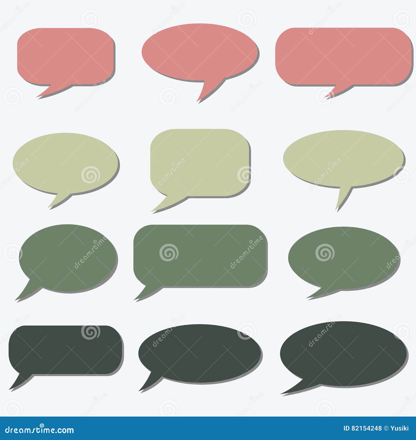 Thought Frame. Speech Bubble. Dream Cloud. Talk Balloon. Quote B Stock ...