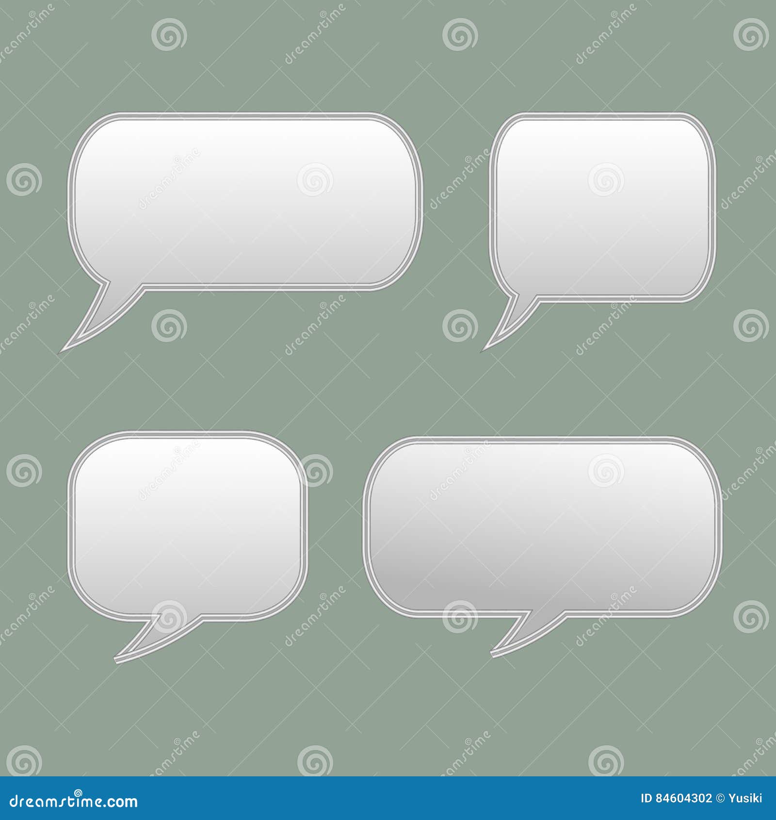 Thought Frame. Speech Bubble. Dream Cloud. Talk Balloon. Quote Box. Set ...