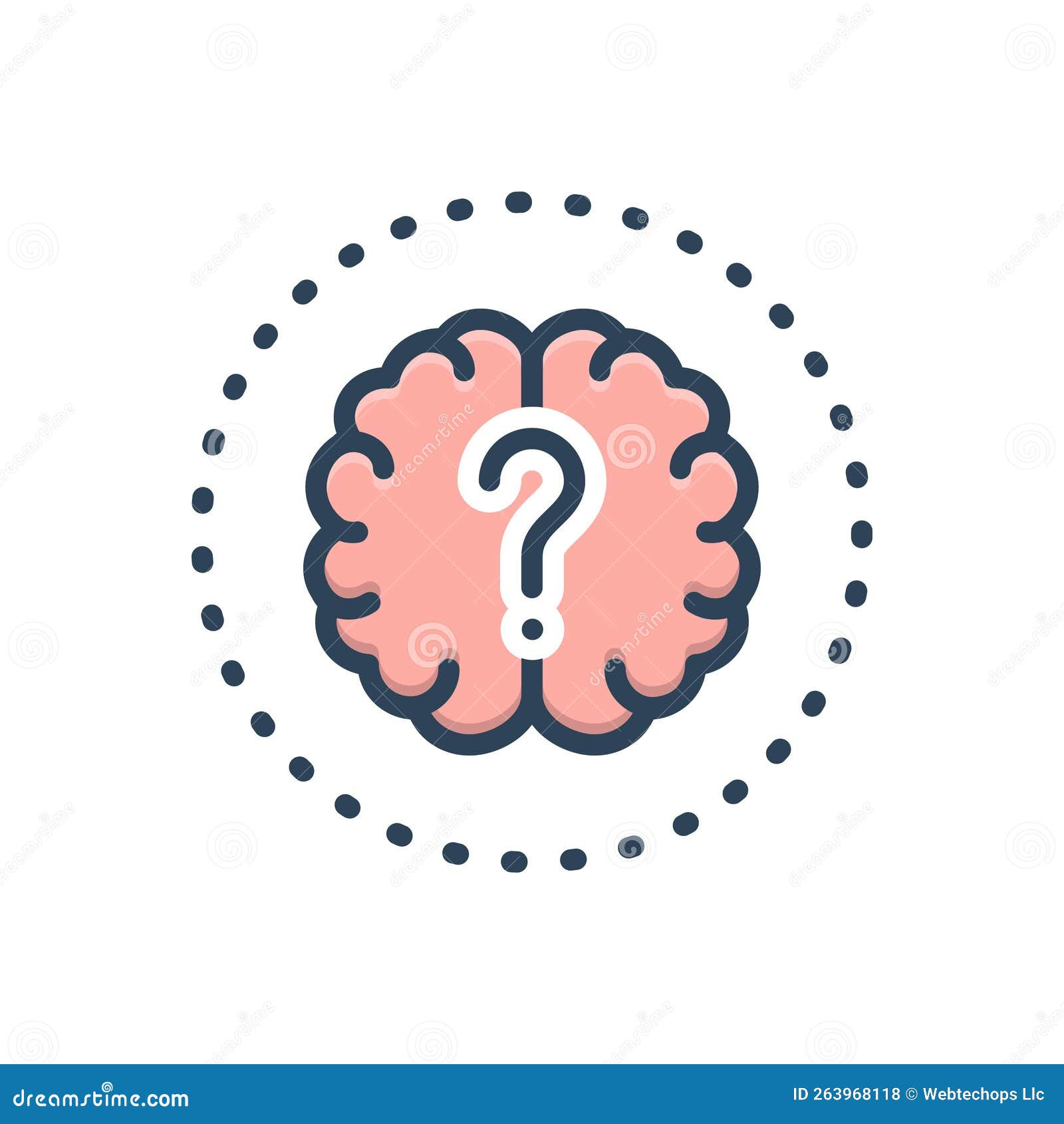 Color Illustration Icon for Thought, Idea and Opinion Stock ...