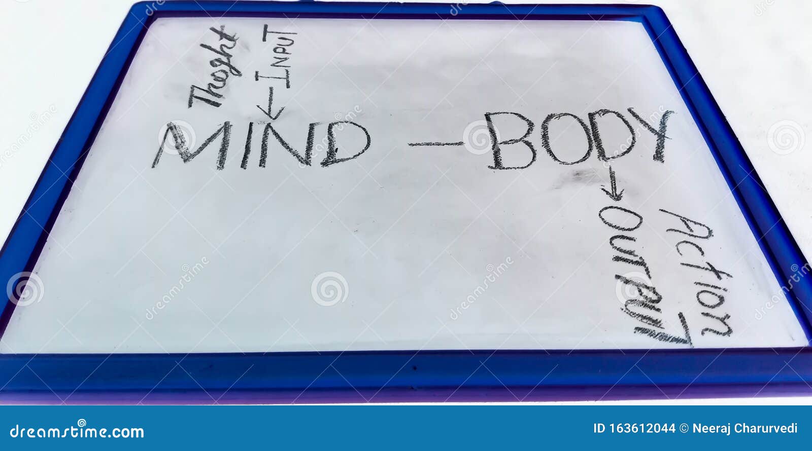 Thought Input on Mind Action Output from Body Concept Displaying with ...