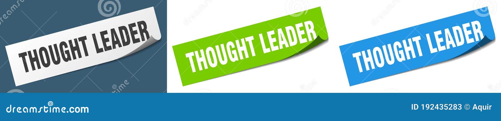 Thought Leader Banner. Thought Leader Speech Bubble Label Set. Stock ...