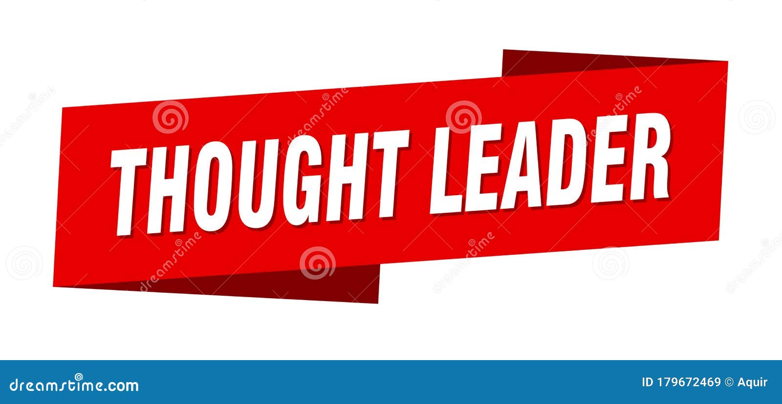 Thought Leader Banner Template. Thought Leader Ribbon Label Stock ...