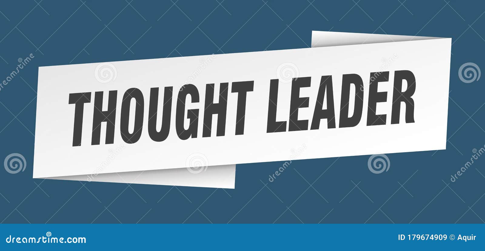 Thought Leader Banner Template. Thought Leader Ribbon Label Stock ...